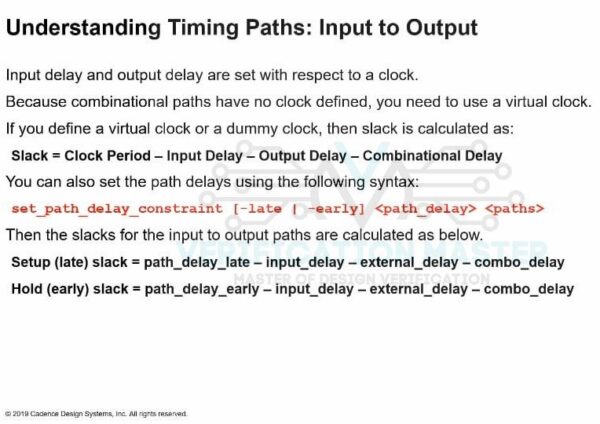 Timing Paths - VLSI Master